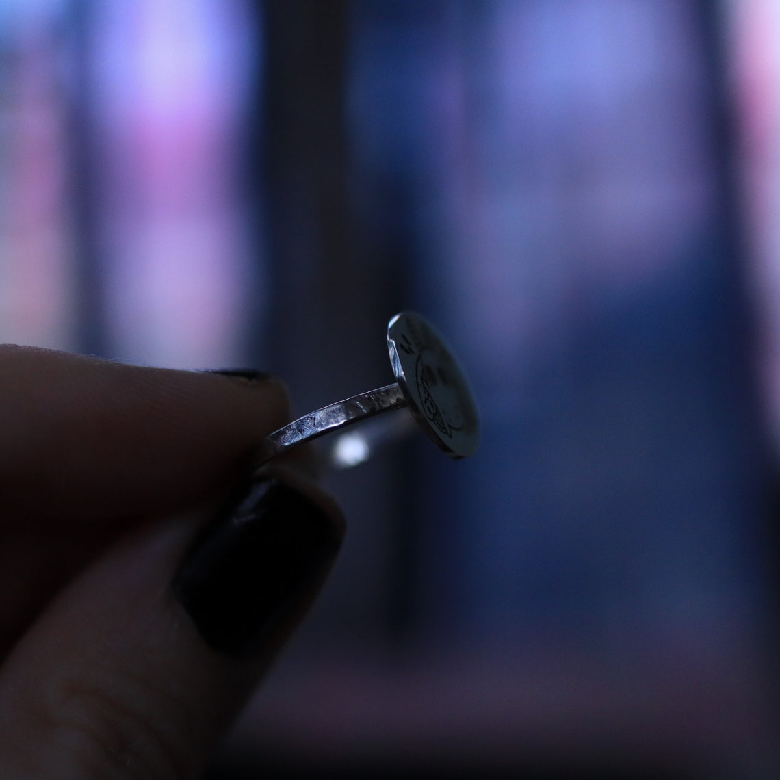 Chibi Mothman Ring Cryptid Jewelry Cute Moth Ring - Etsy