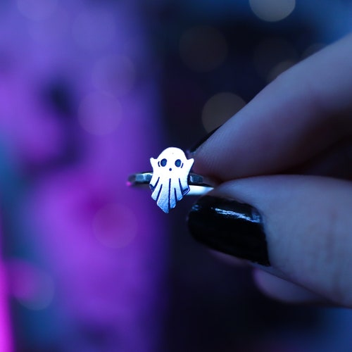 Ghost Ring Spooky Season Jewelry Halloween Jewelry Fall - Etsy