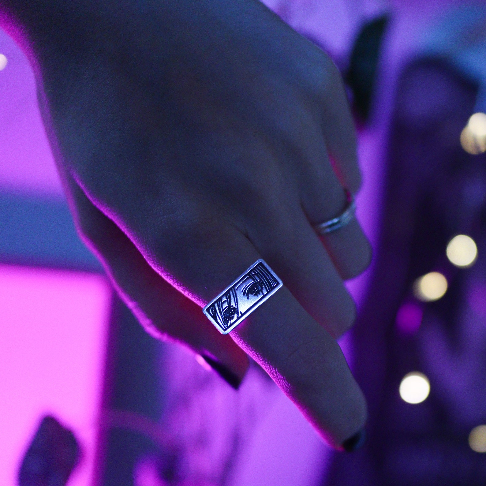 Hachi Eyes Ring, Hachiko Ring, Anime Jewelry - Etsy