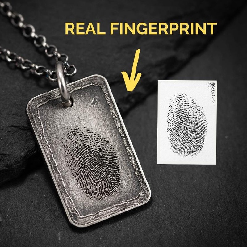 Fingerprint Necklace - Etsy