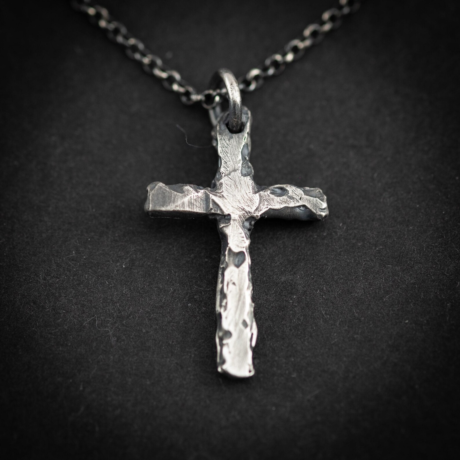 Men's Silver Cross Necklace – Christian Faith Pendant, Religious ...