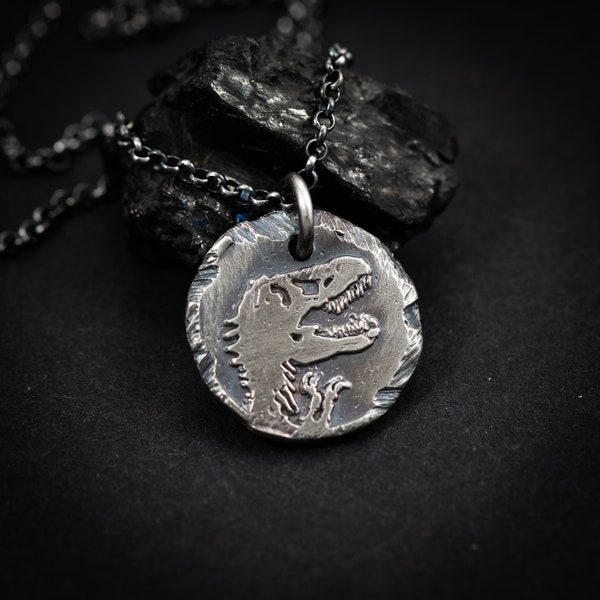 Dinosaur Necklace - Etsy