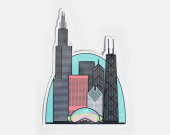 Chicago City Sticker | Etsy