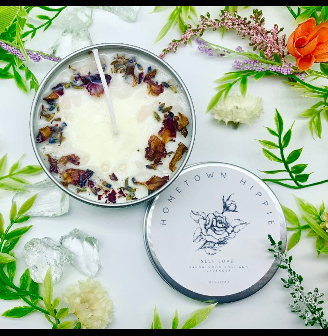 Self Love Intention, Manifestation Container Candle 8oz, Soy Wax With ...