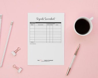 Count Sheet Cheerleading Coach Binder Printable Digital - Etsy