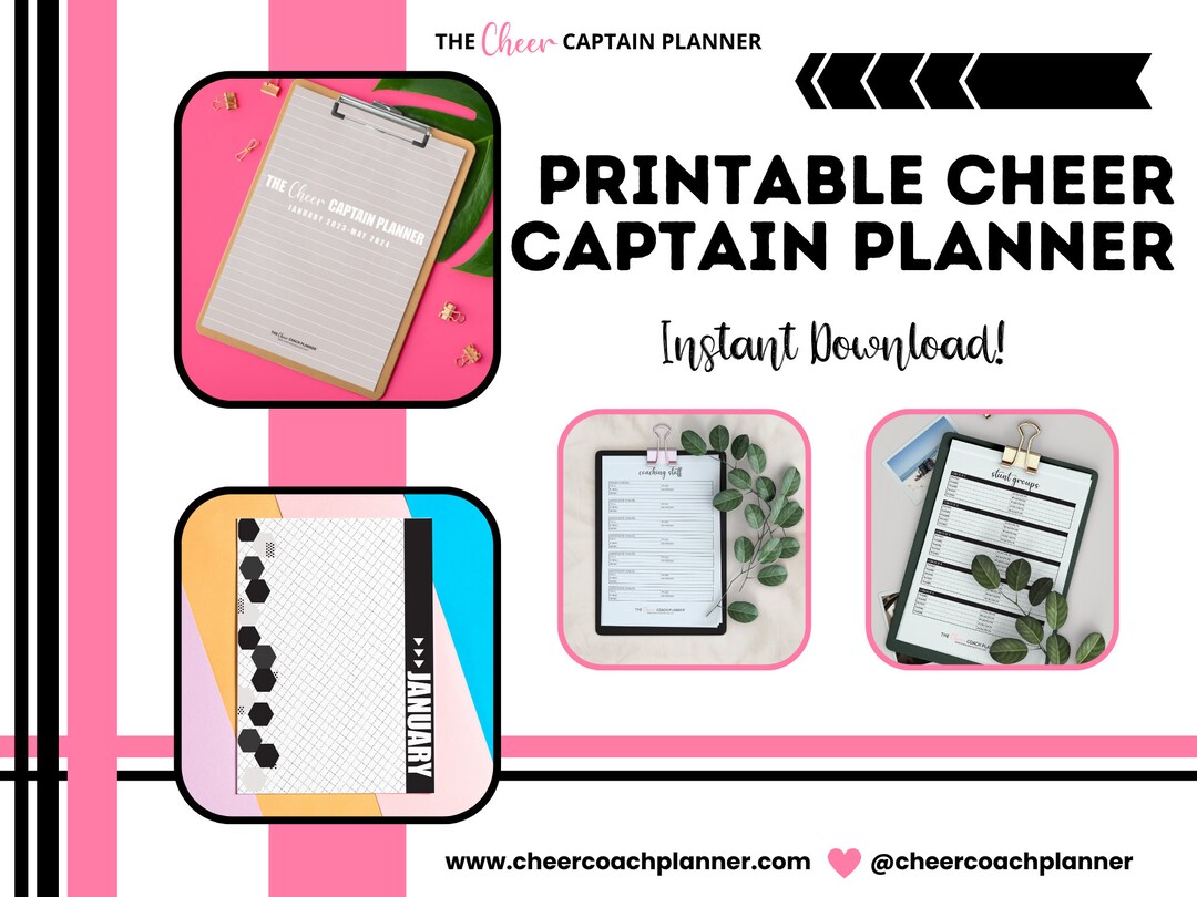 The Cheer Captain Planner January 2024-may 2025 274 Pages Color: Stone ...