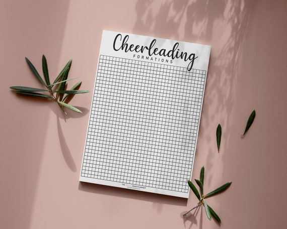 Cheer Coach Formations Planning Notepad 8.5x11in 25 Pages - Etsy