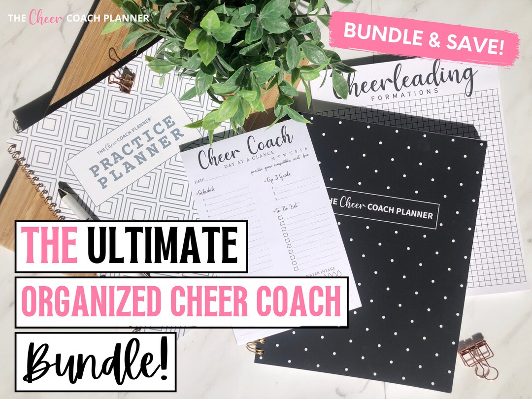 The Ultimate Organized Cheer Coach Bundle Undated Planner, Day at a ...