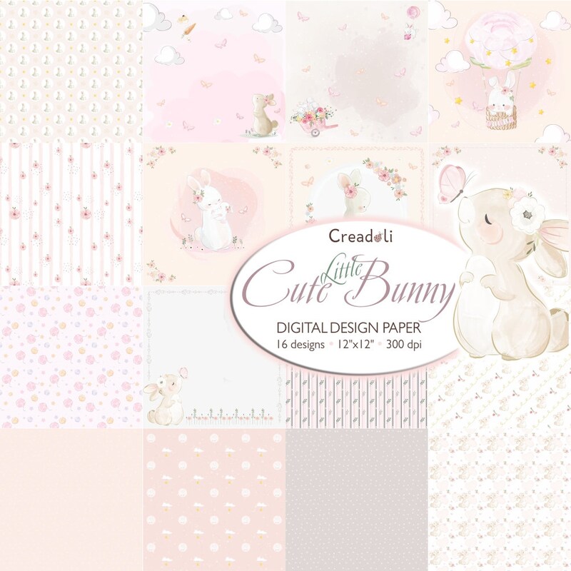 Girl Digital Paper - Etsy