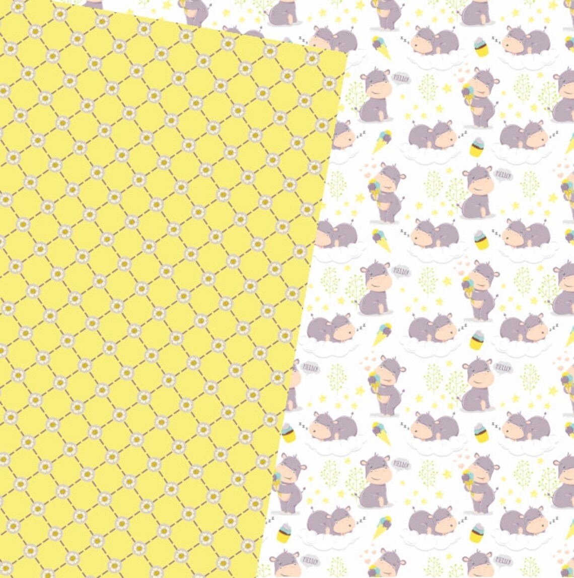 Baby and Kids Digital Paper Baby and Kids Digital Yellow | Etsy