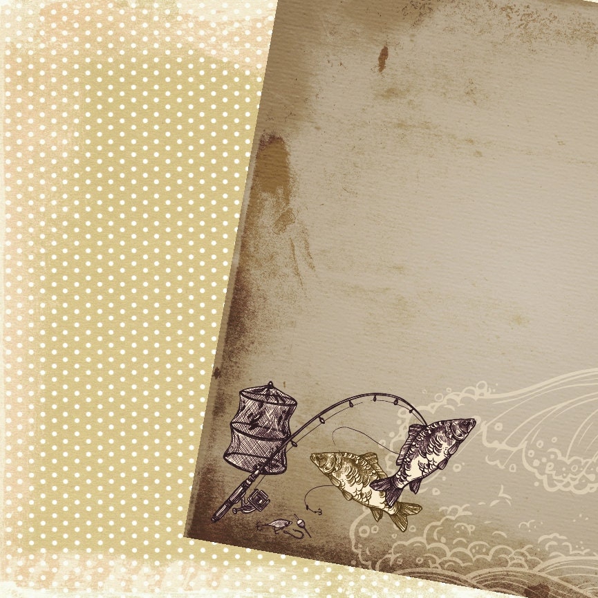 Hunting and Fishing Digital Paper Pack, Deer Hunting Digital Paper ...