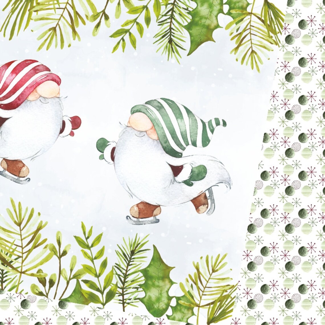 Christmas Gnomes, Christmas, Watercolor Gnome, Watercolor Christmas ...