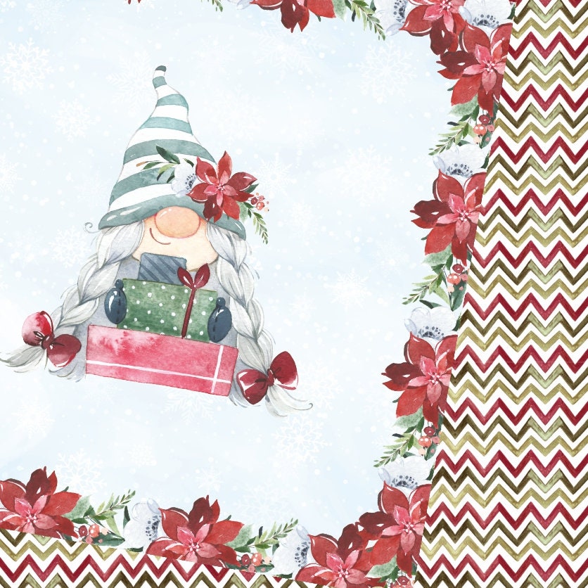 Christmas Gnomes, Christmas, Watercolor Gnome, Watercolor Christmas ...