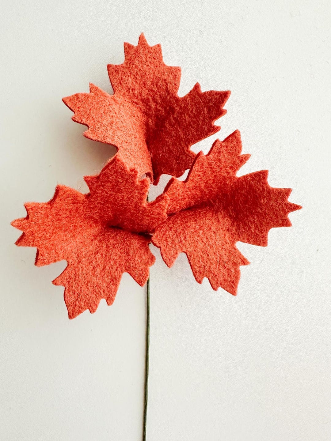 Rustic Copper Maple Leaf Stem for Autumn Decor - Etsy