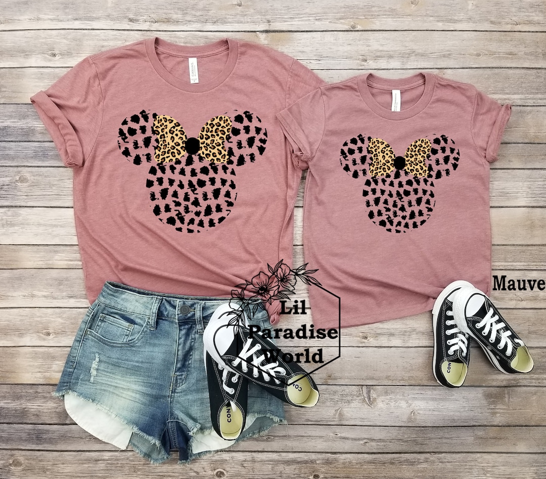 Jungle Cheetah Minnie Mouse Matching Shirt,matching Animal Kingdom ...