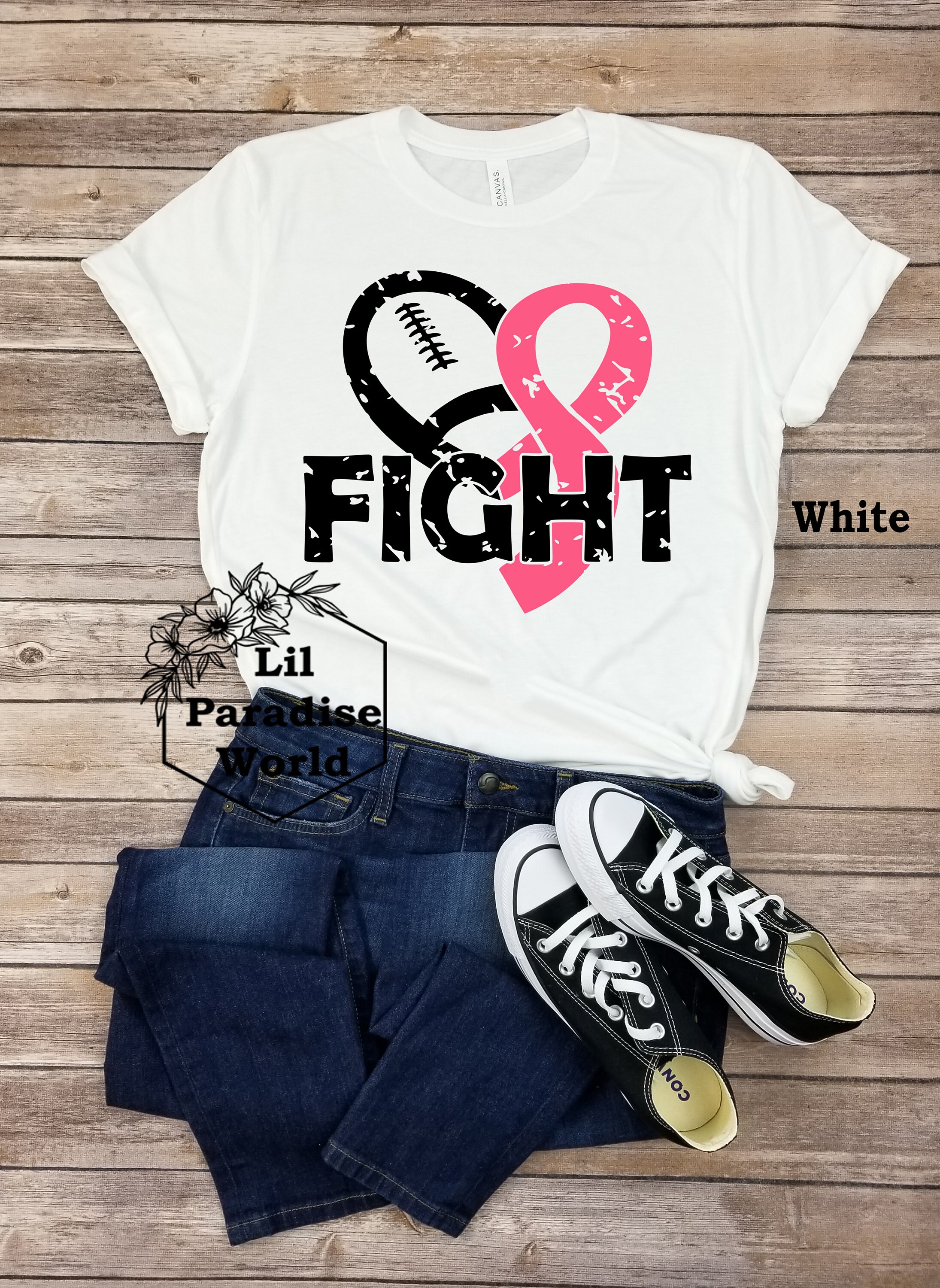 Fight Football Cancer Shirt-Fight Cancer Shirt-In October We | Etsy