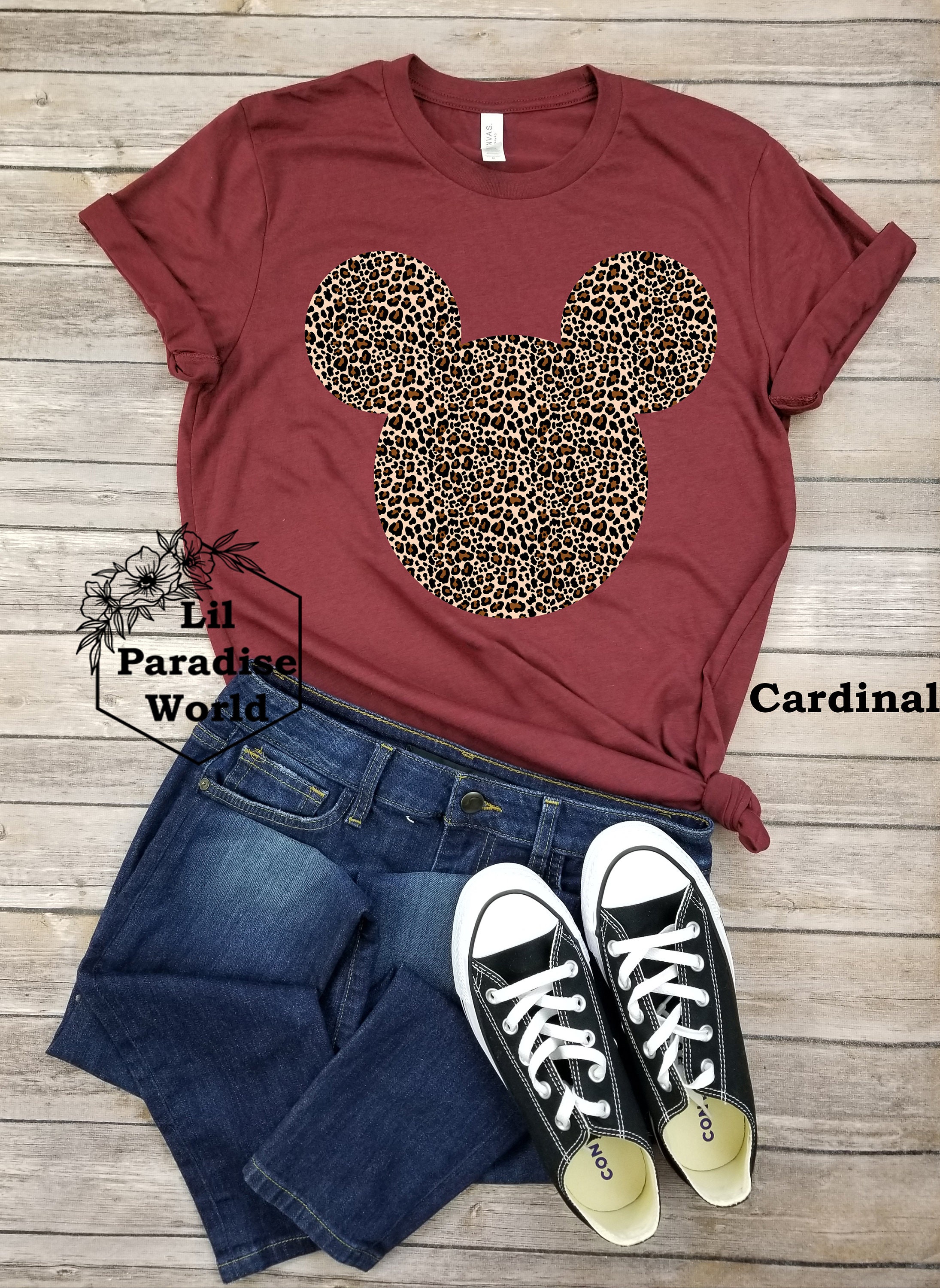 Cheetah Mickey Mouse Head Shirtmatching Animal Kingdom | Etsy