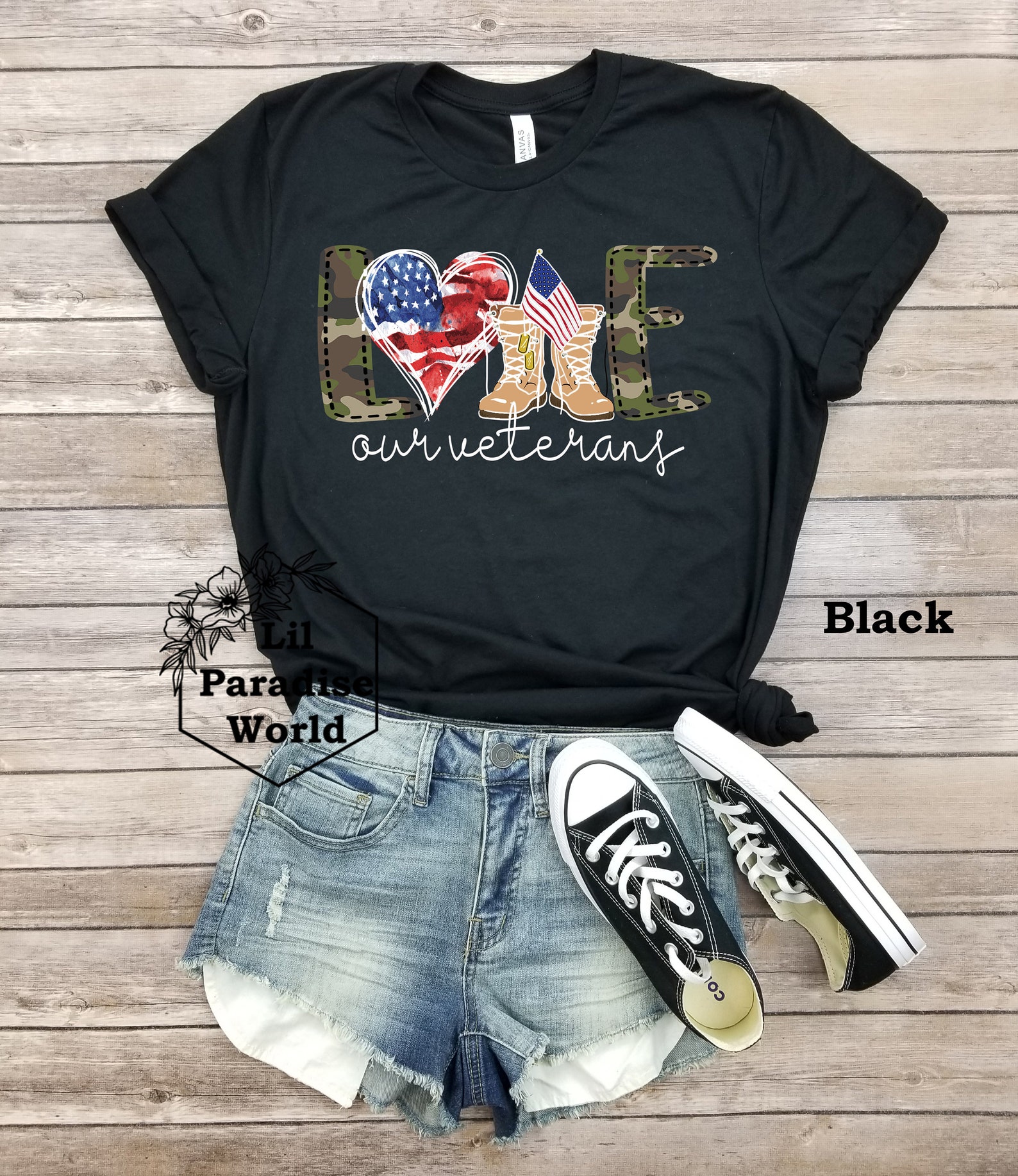Love Our Veterans Shirt-veterans Day Shirt-womens Veterans Shirt-mens ...