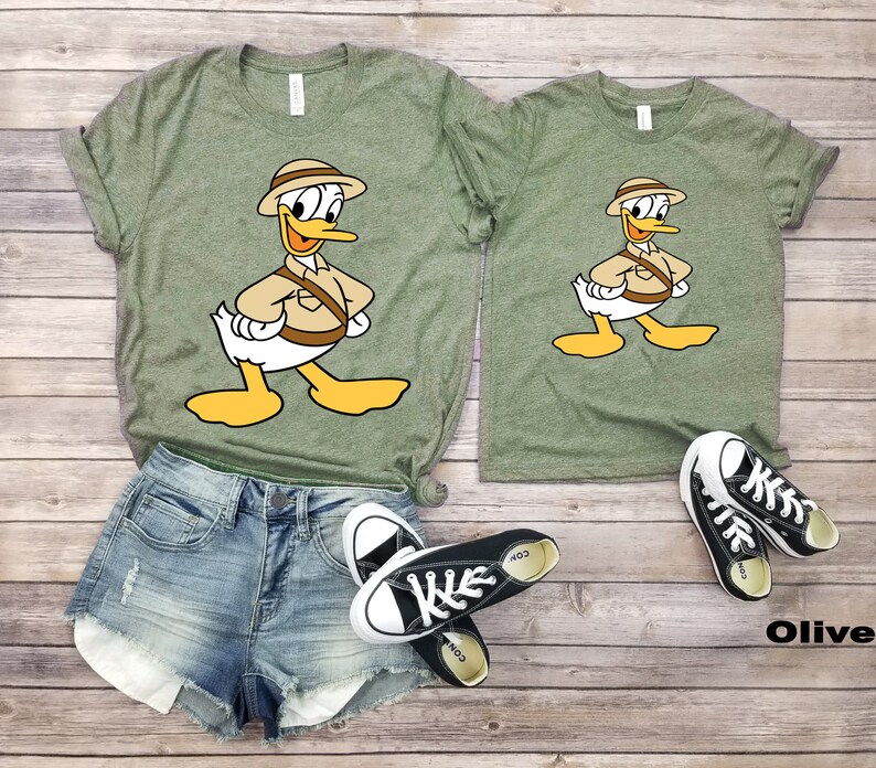 Safari Donald Duck Matching Shirtmatching Animal Kingdom - Etsy