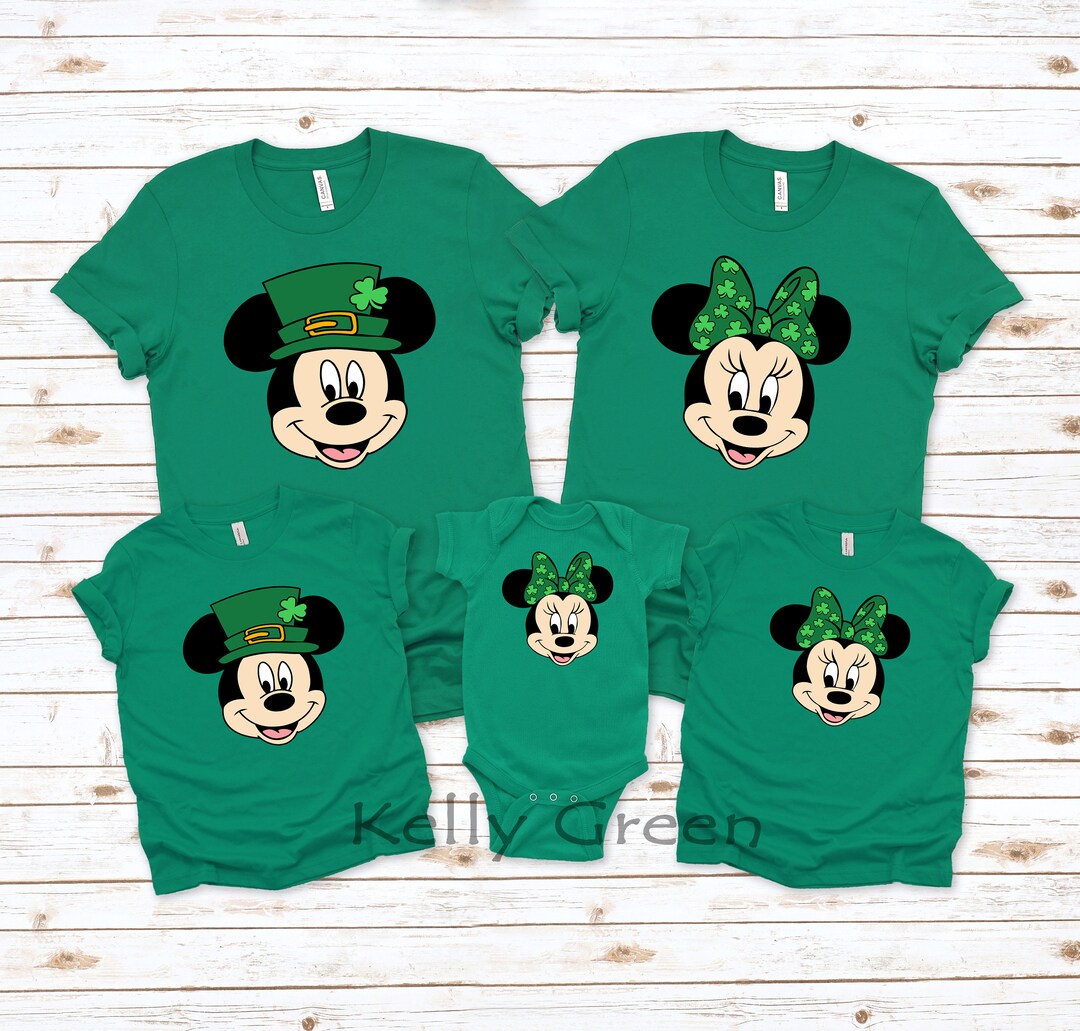 Irish Mickey Mouse-minnie Mouse Shirt,st Patricksdisney Shirt,matching ...