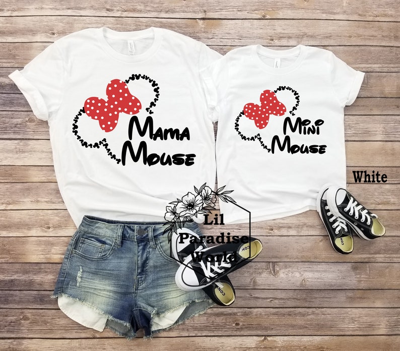 Polka Dot Bow Mama-mini Mouse Mommy and Me Shirtpolka Dot - Etsy