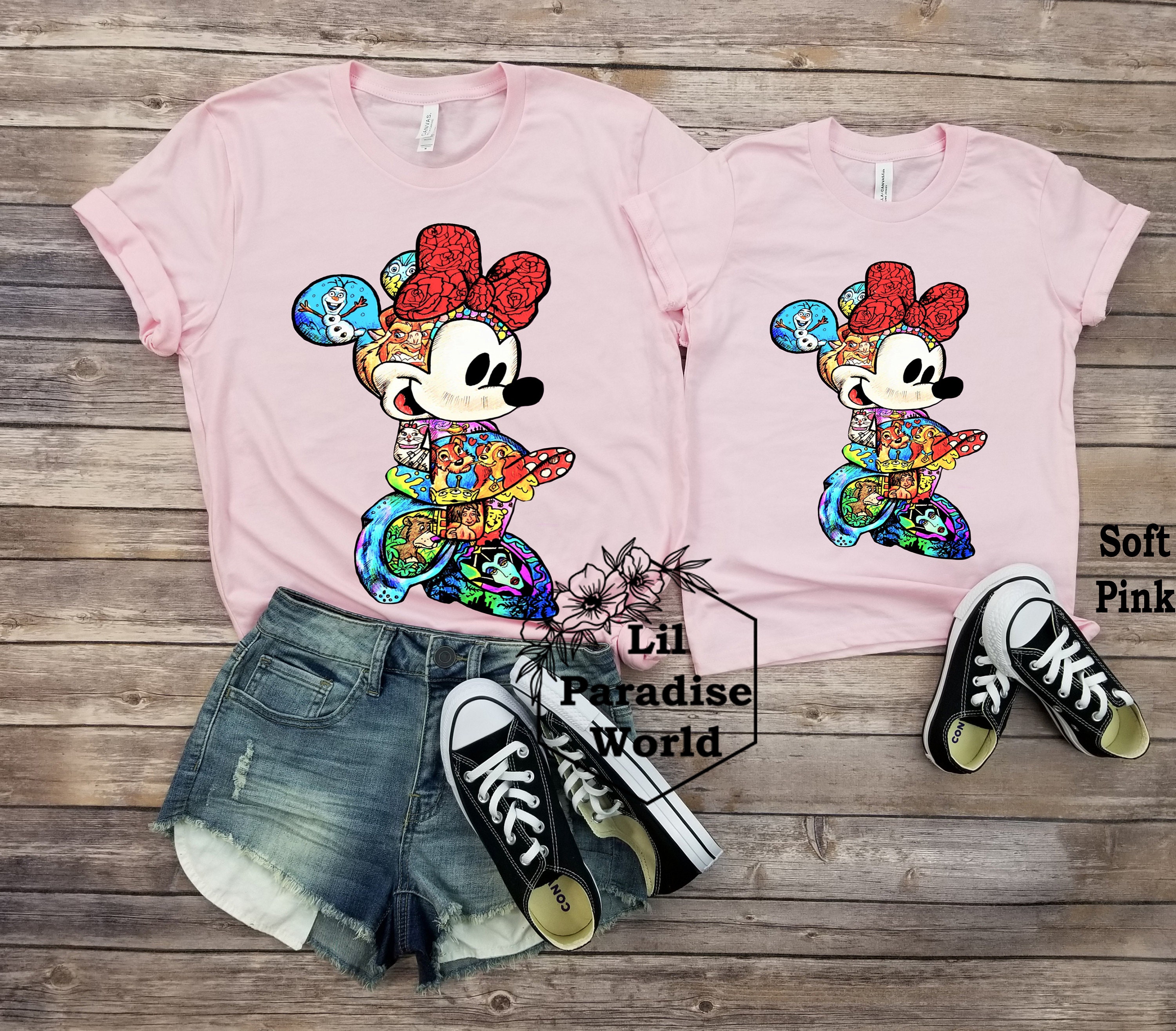 Art Minnie Mouse Matching Shirt,animal Kingdom Shirt,minnie Mouse ...