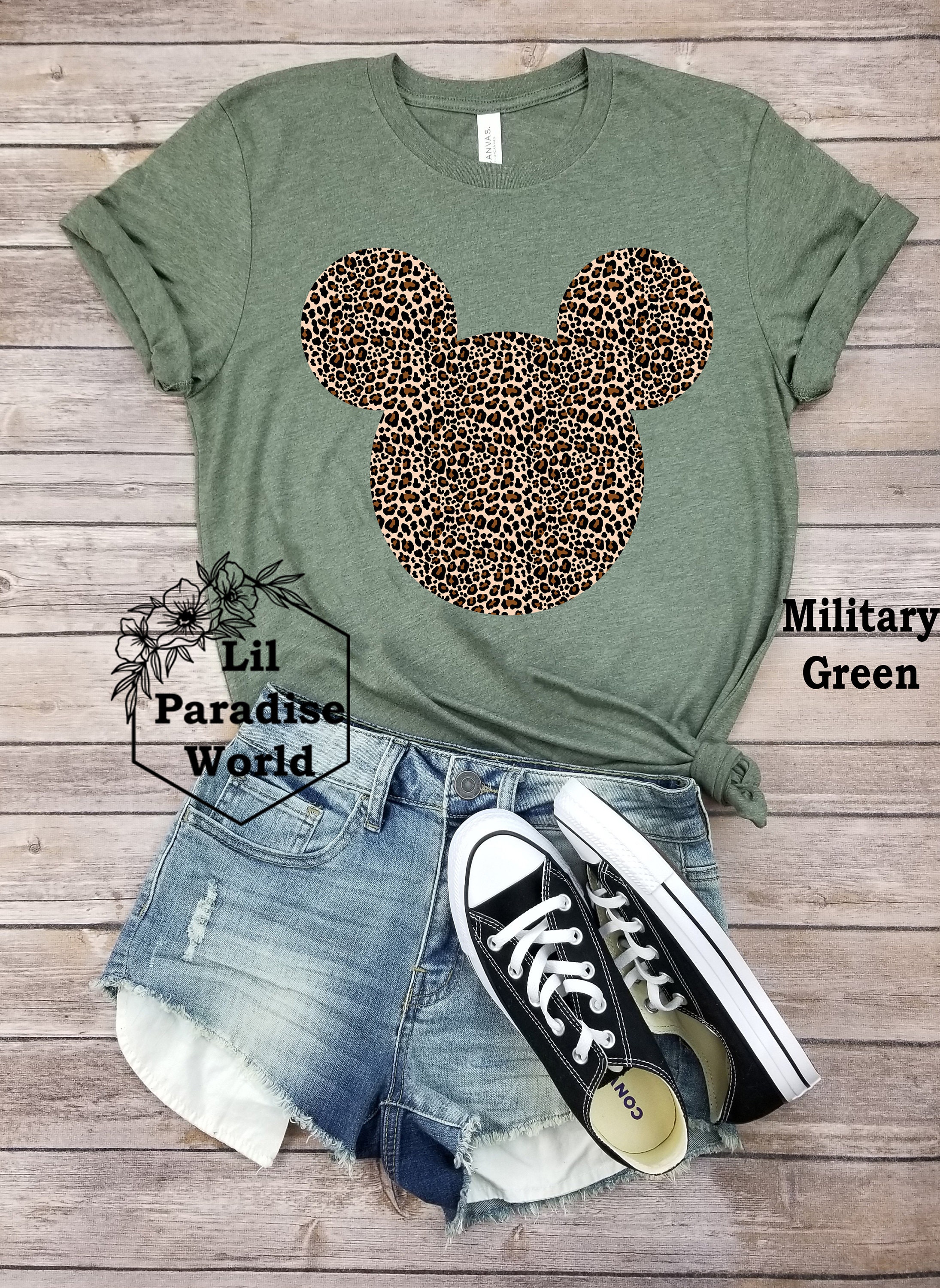 Cheetah Mickey Mouse Head Shirtmatching Animal Kingdom | Etsy