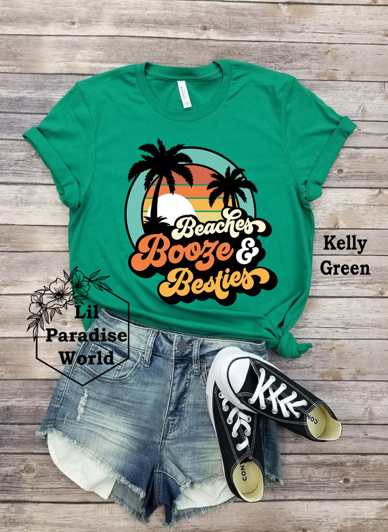 Beaches Booze and Besties Shirt-beach Shirt-best Friends Shirt-bestie ...