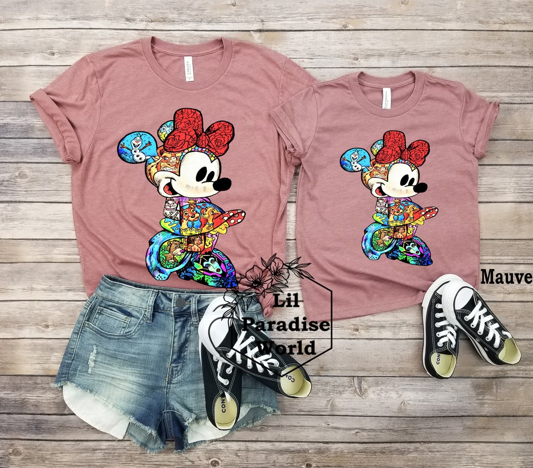 Art Minnie Mouse Matching Shirt,animal Kingdom Shirt,minnie Mouse ...