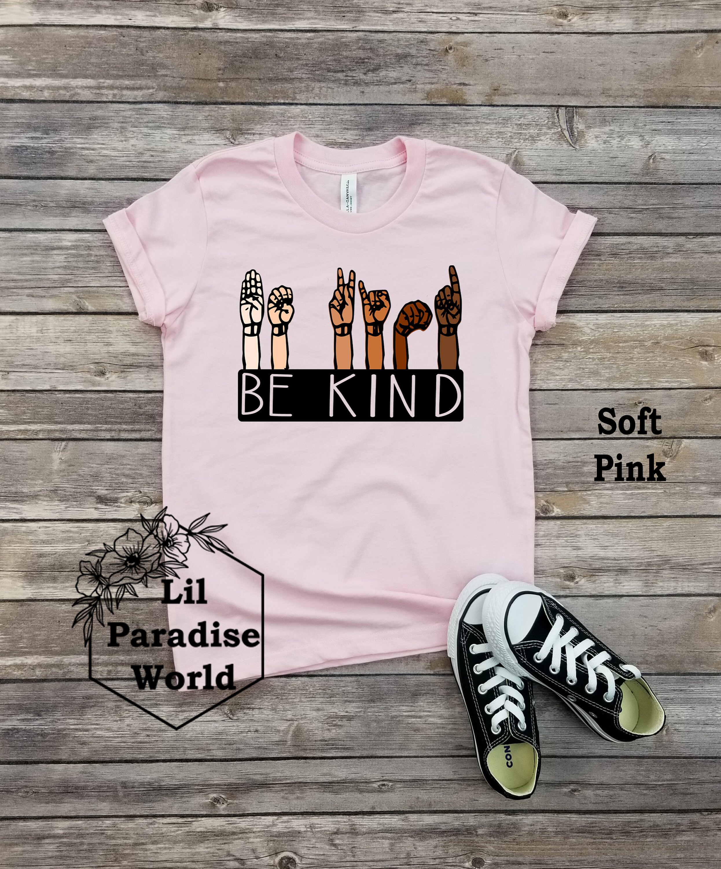 Be Kind Sign Language Kids Shirt-be Kind-kids Back to School | Etsy