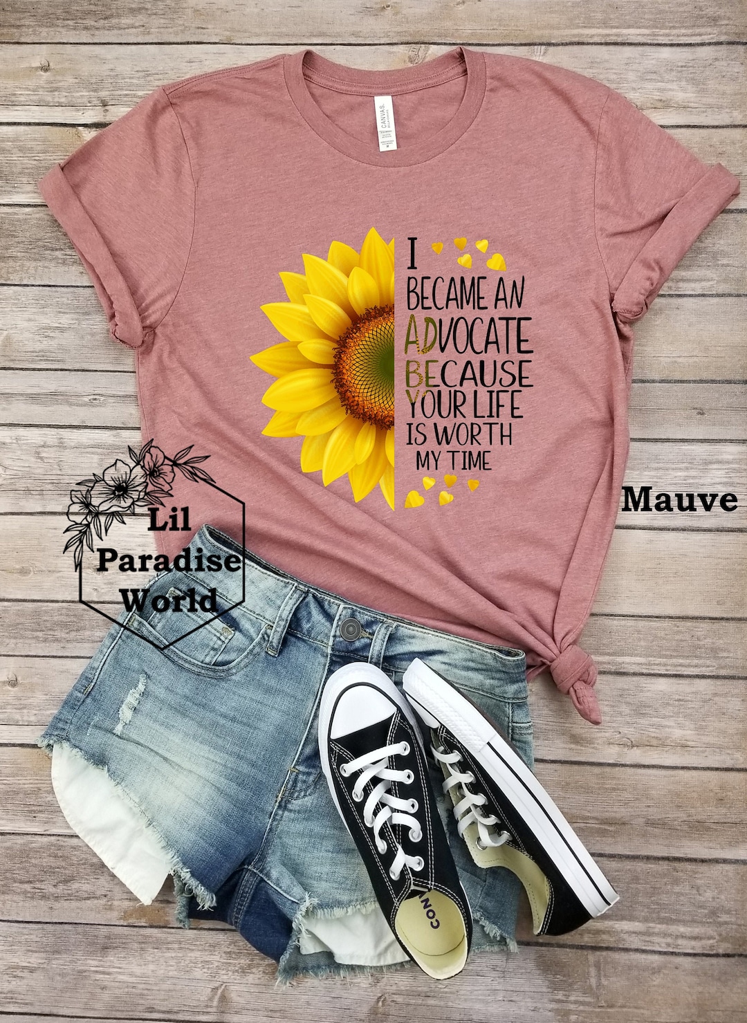 I Became an Advocate Because Your Life is Worth My Time Tshirt- Unsiex ...