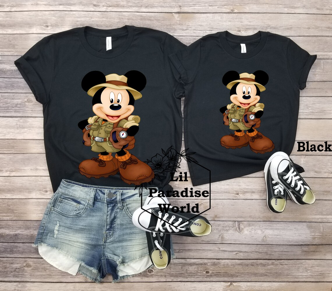 Safari Mickey Mouse Matching Shirtmatching Animal Kingdom | Etsy
