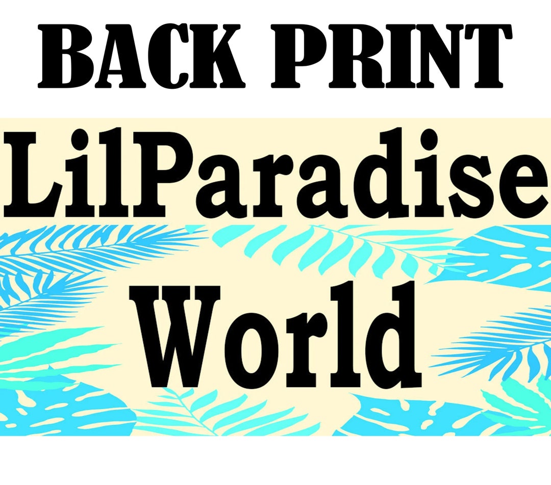 Back Print- Custom Request - Etsy