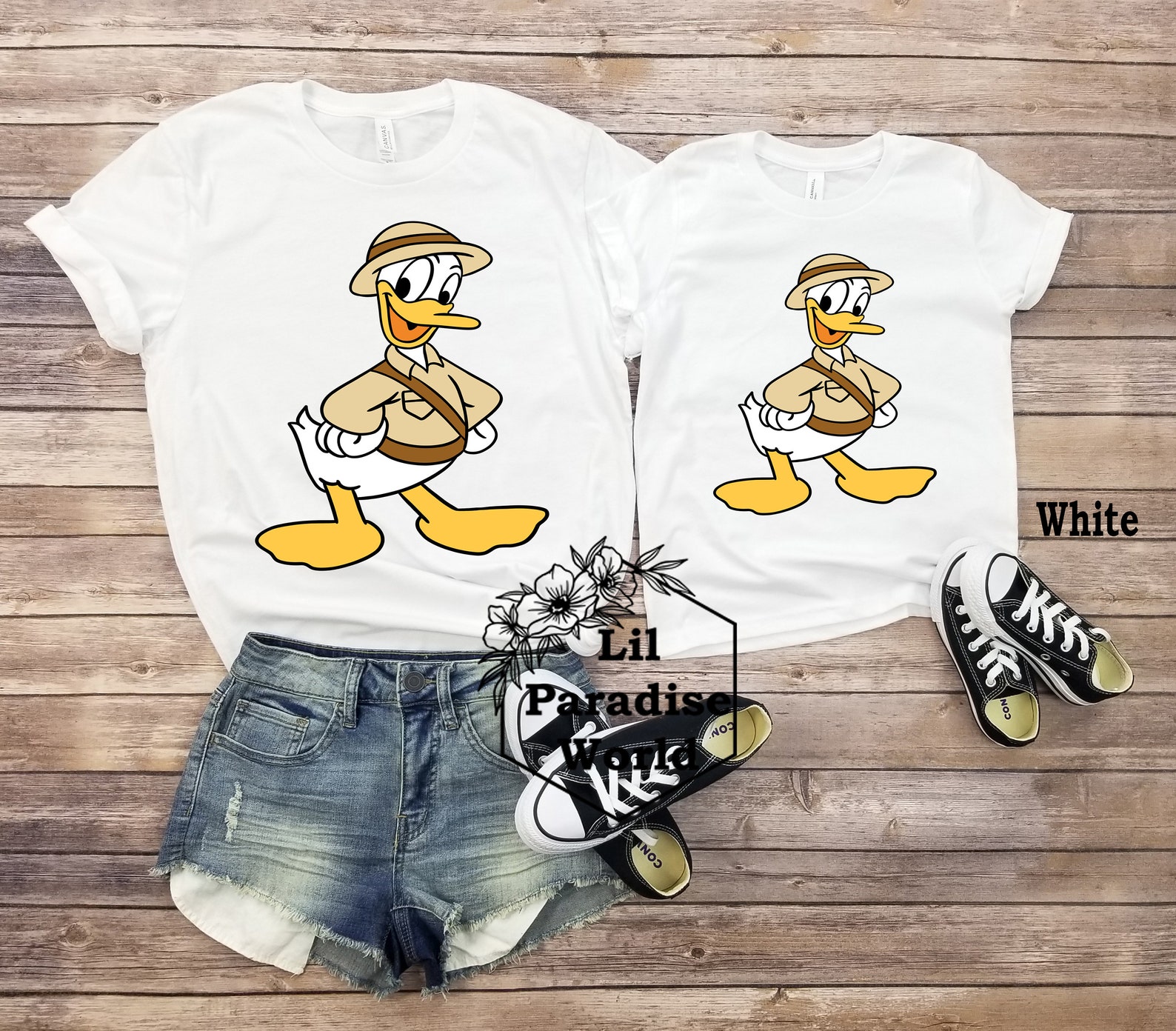 Safari Donald Duck Matching Shirtmatching Animal Kingdom - Etsy