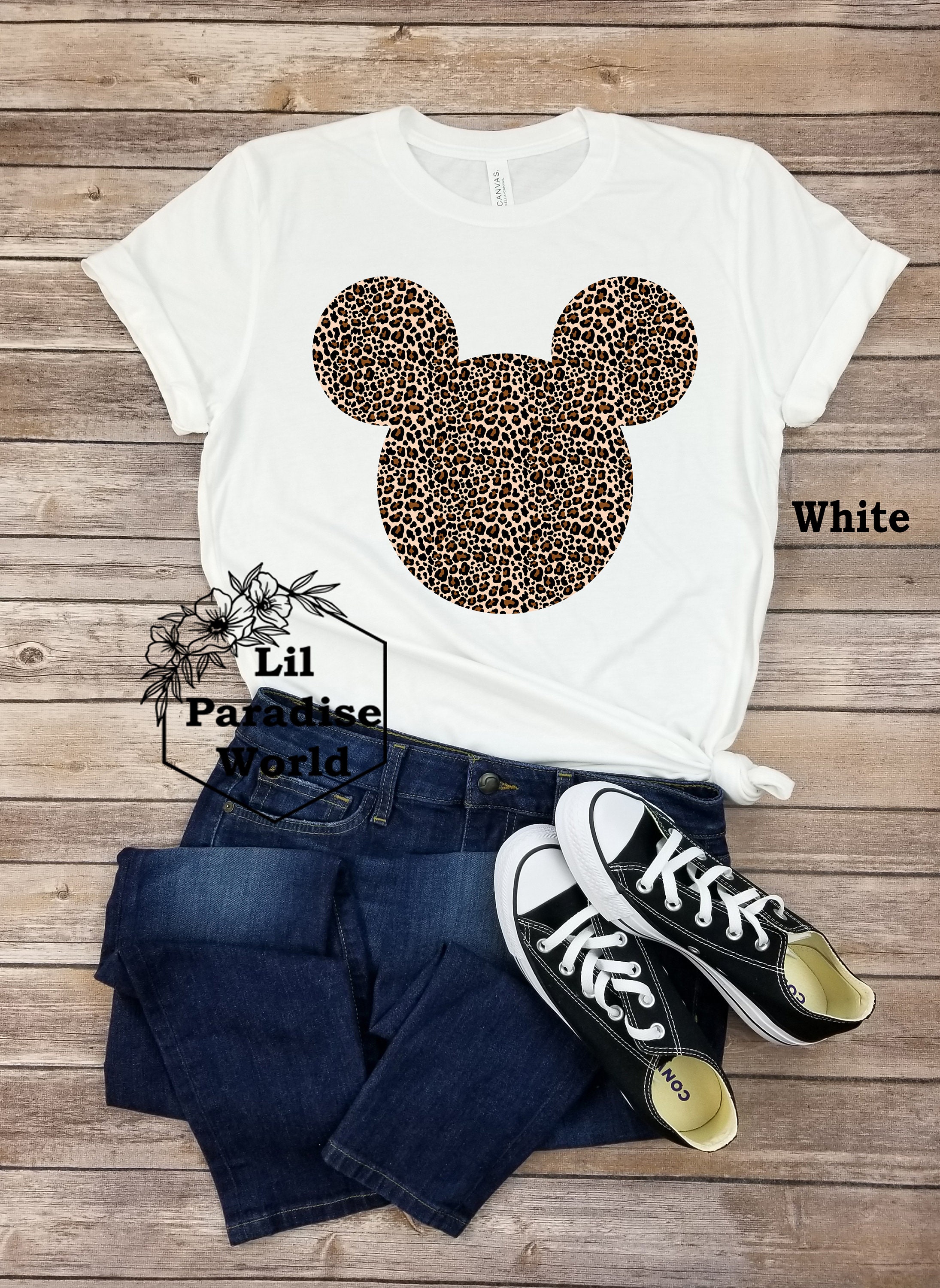 Cheetah Mickey Mouse Head Shirtmatching Animal Kingdom | Etsy