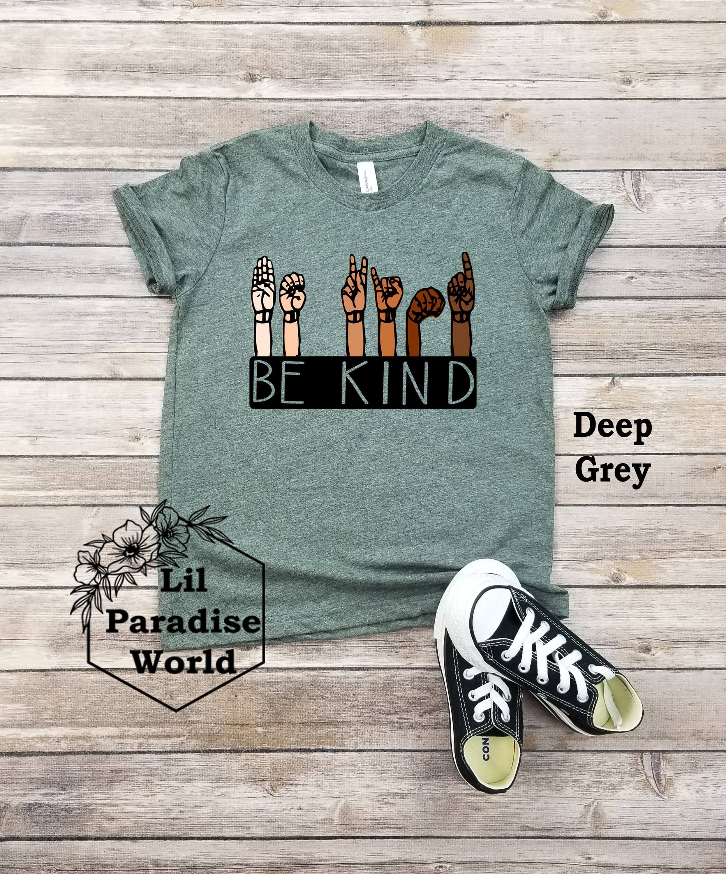 Be Kind Sign Language Kids Shirt-be Kind-kids Back to School | Etsy