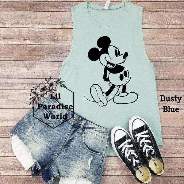 Cheetah Mickey Mouse Tank Top - Etsy