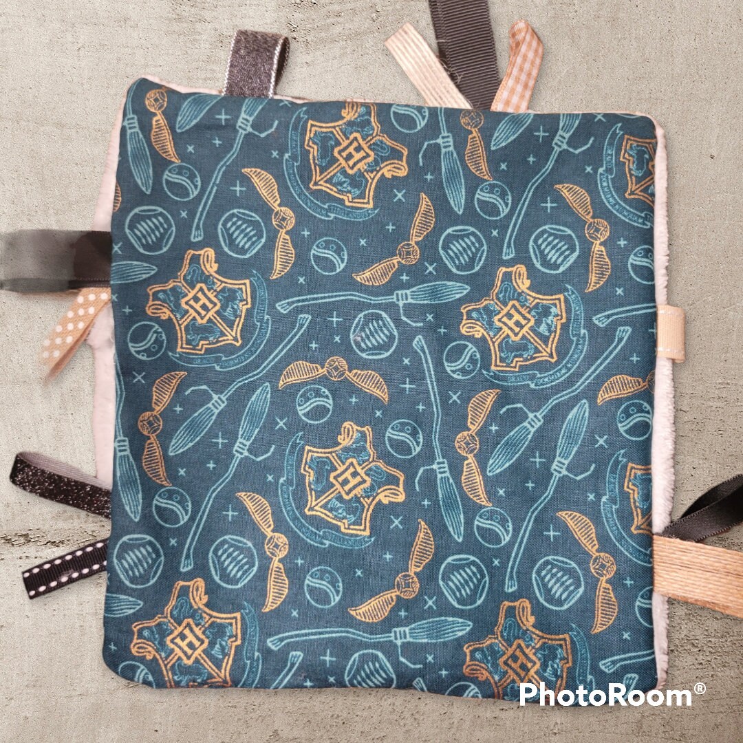 Handmade Monogrammed Crinkle Sensory Tag Toy Made With Licensed Harry ...