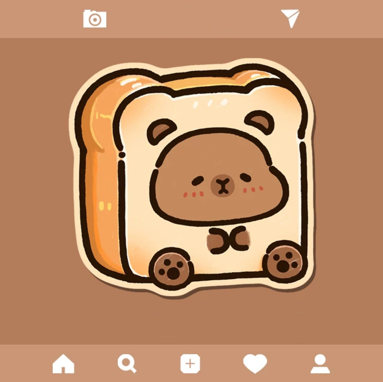 Sliced Bread With Capybara Filling Mouse Pad for Office Gaming Student ...