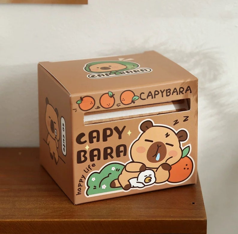 Capybara Sticker Note Roll 256pcs per Roll Sticky Notes Notepad ...