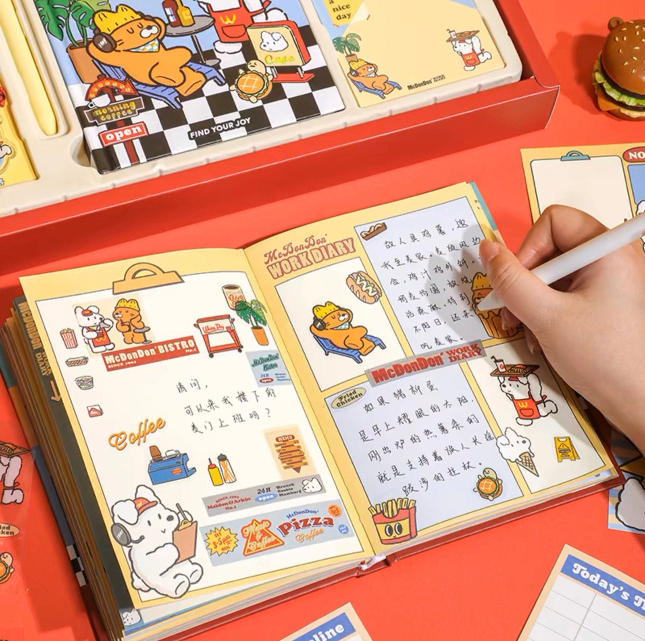 Cute Journal Stationary Planner Gift Set for Diary and Notebook With ...