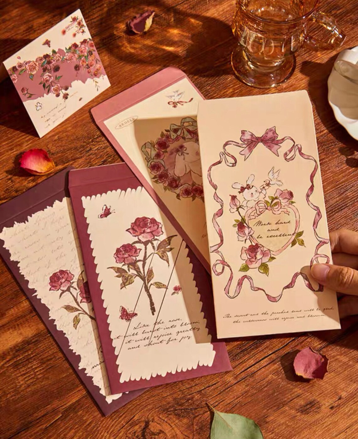 Cute White Bunny Rabbit Journal Stationary Planner Gift Set for Diary ...