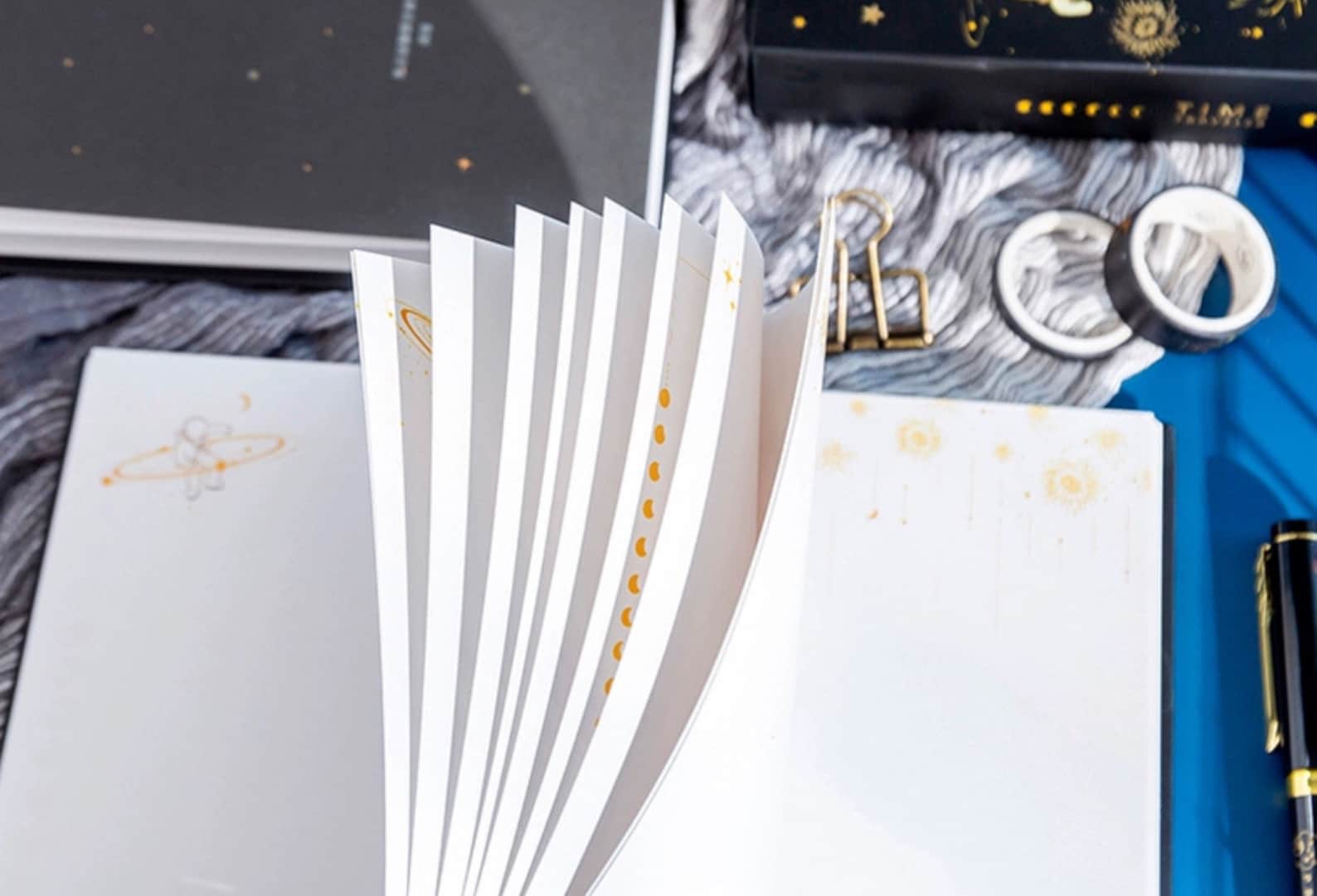 Astronaut in Space Journal Stationary Planner Gift Set for Diary and ...