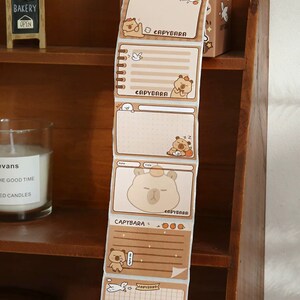 Capybara Sticker Note Roll 256pcs per Roll Sticky Notes Notepad ...