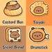 Sliced Bread With Capybara Filling Mouse Pad for Office Gaming Student ...