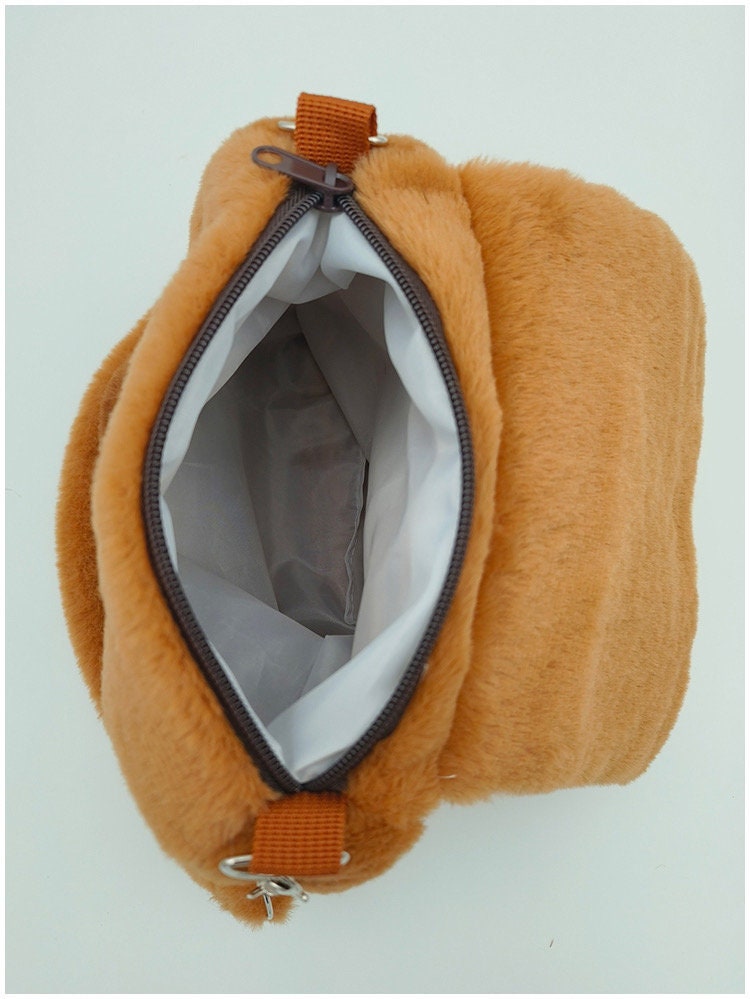 Fluffy Capybara Bag Convertible Backpack Sling Bag and Purse Cute ...