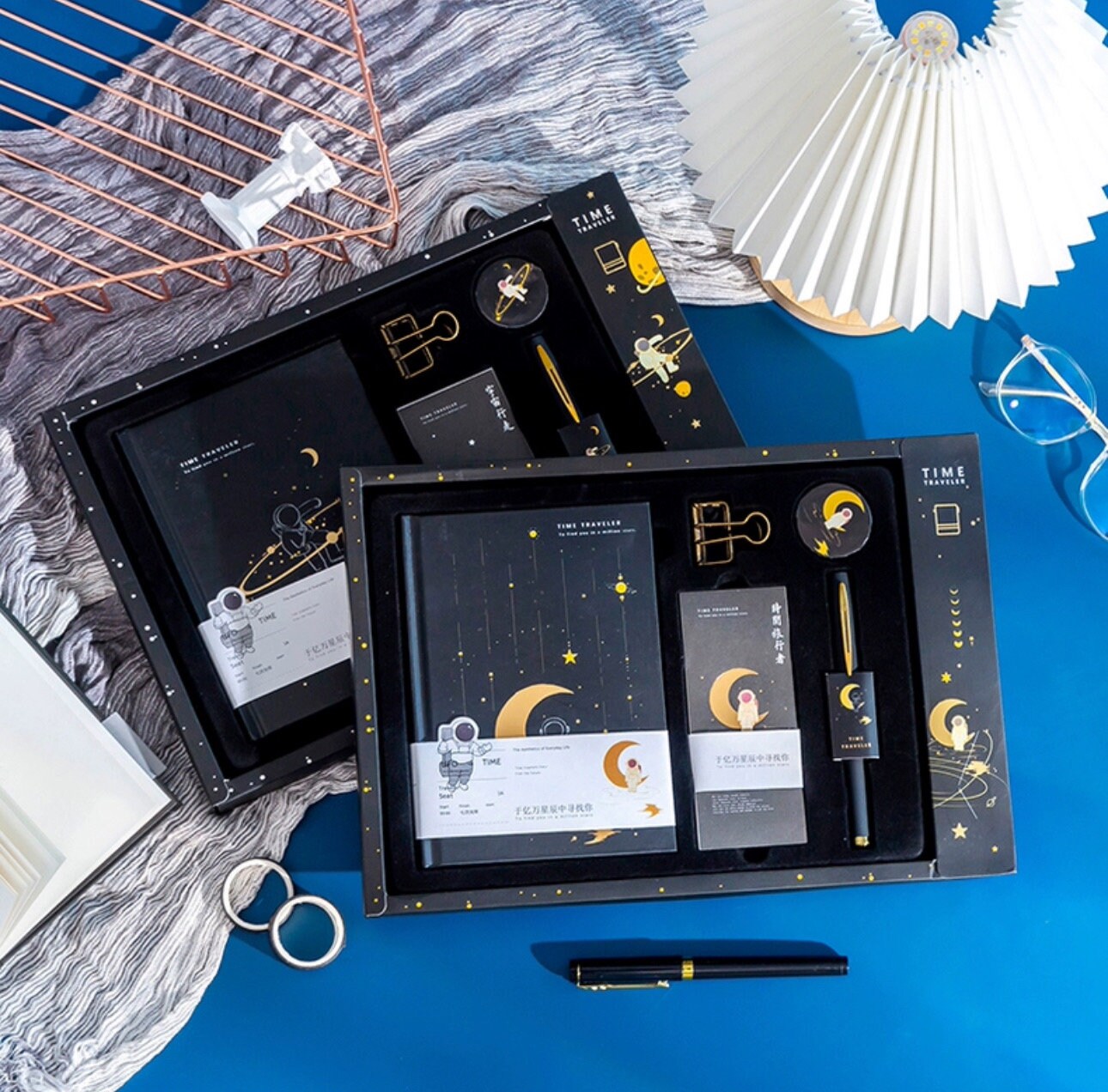 Astronaut in Space Journal Stationary Planner Gift Set for Diary and ...