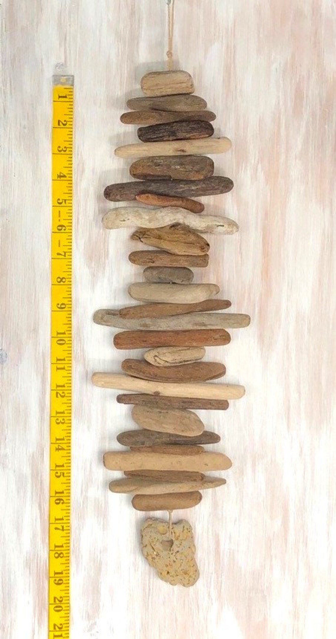 Li'l Heart of Stone Driftwood Mobile/valhalla Ladder/witches Ladder/art ...