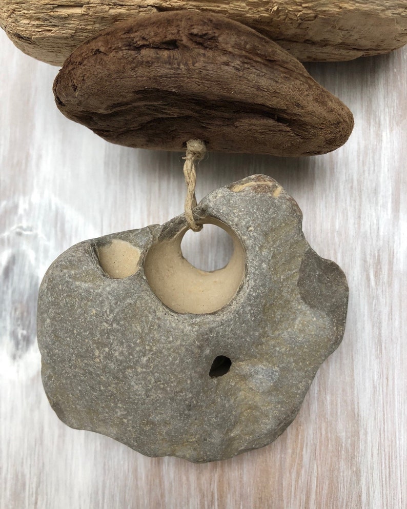 Carved in Stone Driftwood Mobile/valhalla Ladder/witches Ladder/art W ...