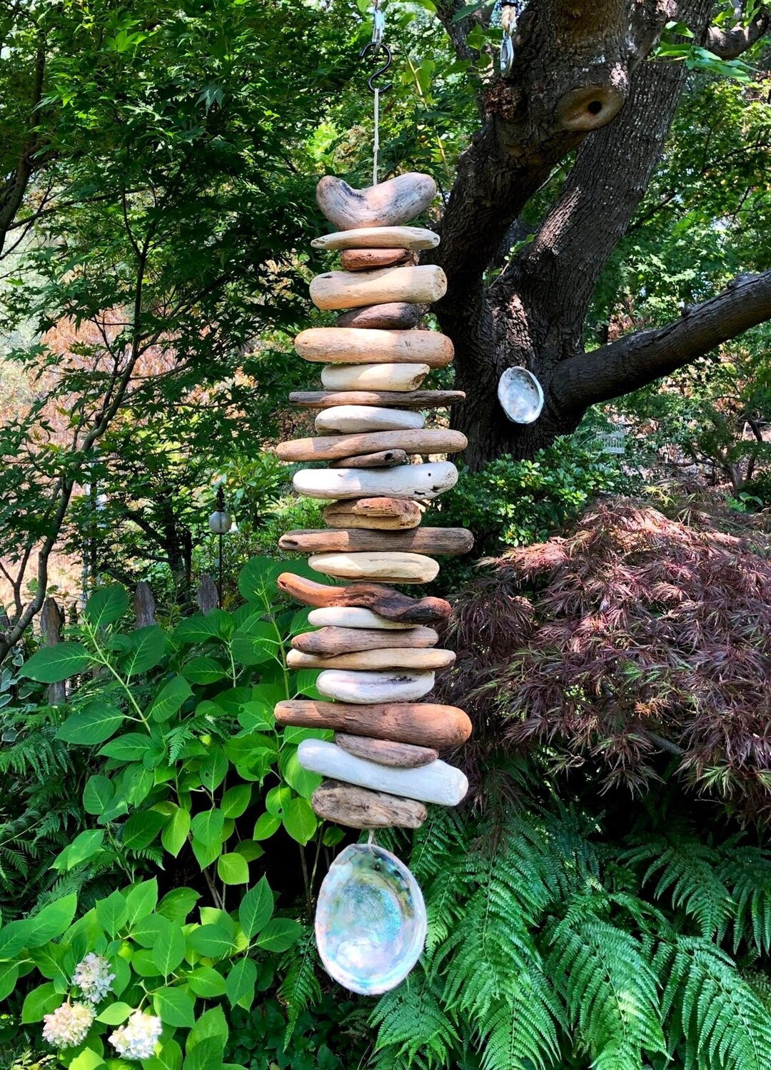 Wild Blue Sea-huge Driftwood Mobile/valhalla Ladder/witches Ladder ...